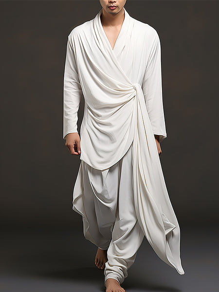 Mens Irregular Design Solid Two Pieces Outfits SKUK48905 – INCERUNMEN