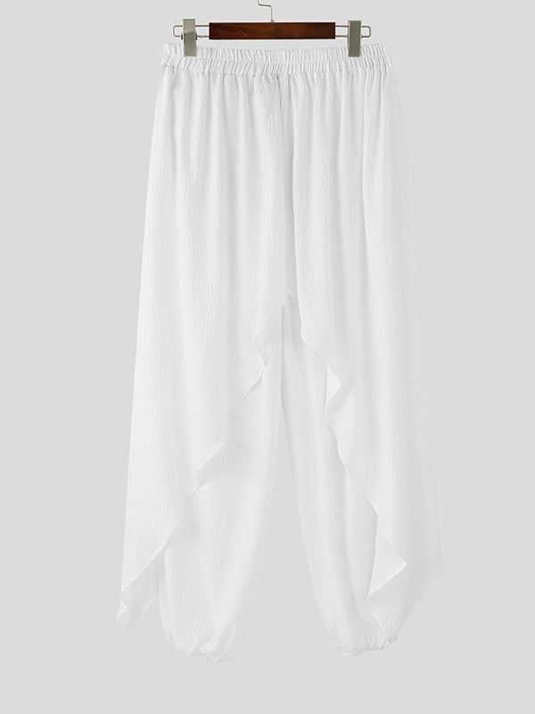 Mens Deconstructed Solid Color Layered Pant SKUK80509 – INCERUNMEN