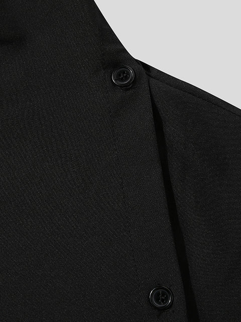 Mens Side Placket Casual Half Sleeves T-Shirt SKUH77553 – INCERUNMEN