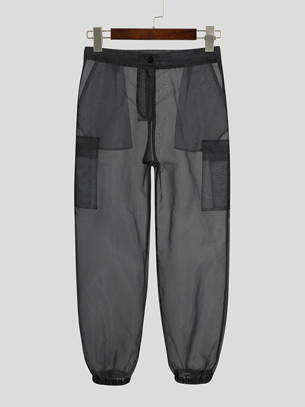 Men's Sexy See Through Mesh Pocket Pants SKUI08569 – INCERUNMEN